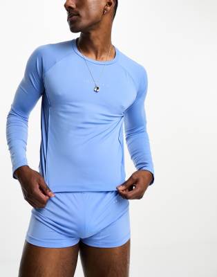 Collusion Swim Top In Blue Asos