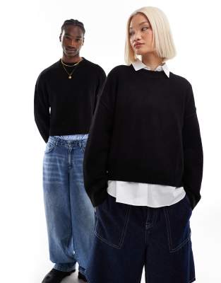 COLLUSION Unisex sweater in black | ASOS