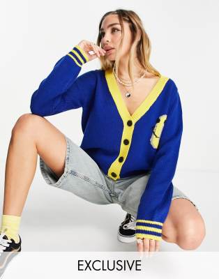 Collusion Varsity Cardigan-multi | ModeSens