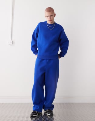 COLLUSION wide leg trackies in blue | ASOS