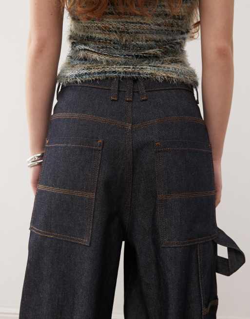 COLLUSION x002 baggy carpenter jeans in rinse wash | ASOS