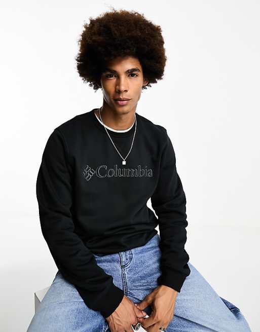 Columbia - Felpa girocollo nera con logo | ASOS Columbia - Felpa girocollo nera con logo | ASOS