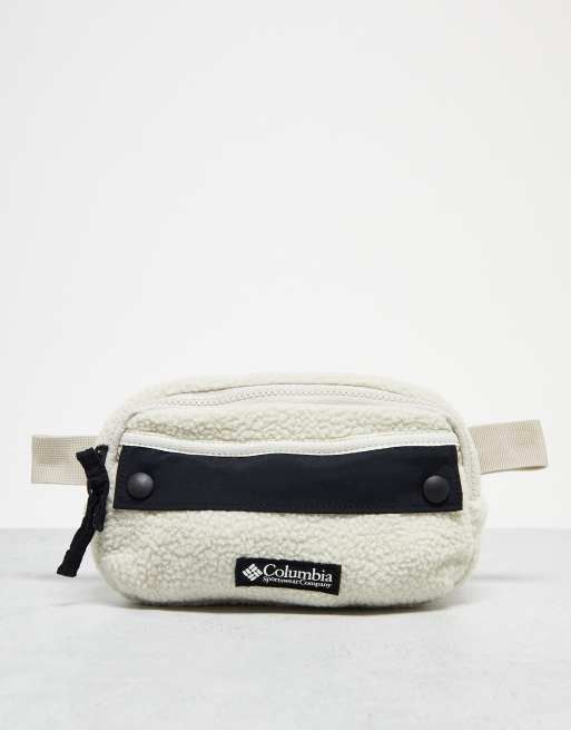 Columbia Helvatia sherpa fanny pack in stone | ASOS
