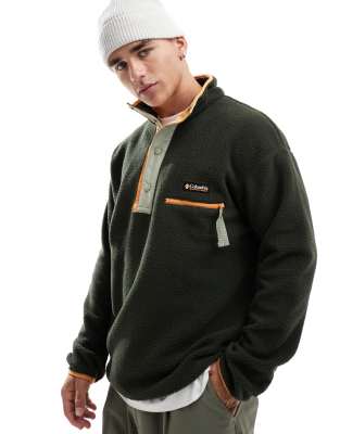 Columbia – Helvetia II – Grüner Fleecepullover mit kurzer ...