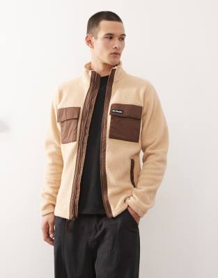 Columbia Juniper Peak full zip fleece in beige | ASOS