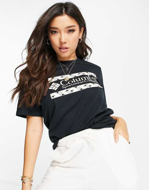 Columbia Rapid Ridge Graphic backprint t-shirt in black | ASOS