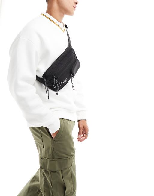 Consigned multi pocket bum bag in black | ASOS
