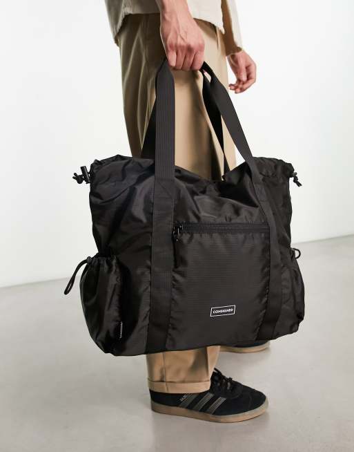Consigned ripstop tote bag in black | ASOS