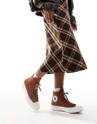 Converse Chuck 70 Hi trainers in light brown | ASOS