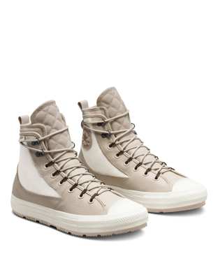 Converse Chuck Taylor All Star All Terrain Hi Sneakers In Light Bone ...