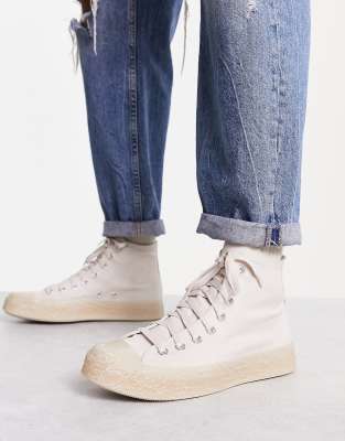 Converse Chuck Taylor All Star CX Hi barkprinted trainers in beige | ASOS