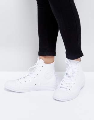 Converse Chuck Taylor All Star Hi Leather sneakers - WHITE | ASOS