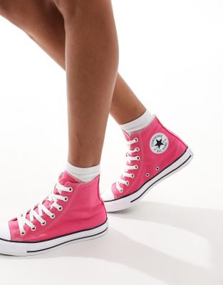 Converse – Chuck Taylor All Star Hi – Sneaker in Fuchsia | ASOS