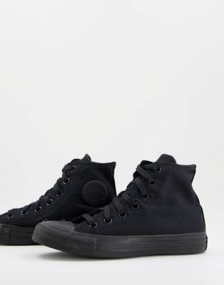 Converse - Chuck Taylor All Star Hi - Sneakers alte monocromatiche nere ...