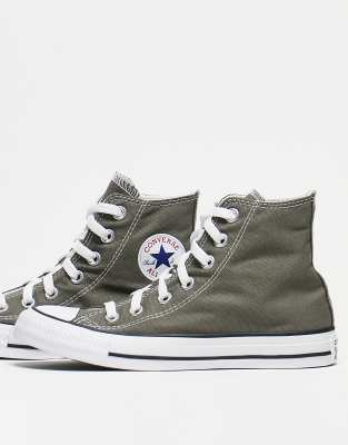 Converse Chuck Taylor All Star hi sneakers in charcoal | ASOS