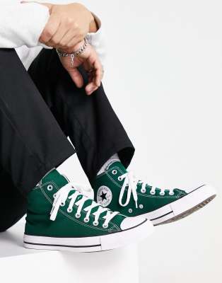 Converse Chuck Taylor All Star Hi sneakers in dark green | ASOS