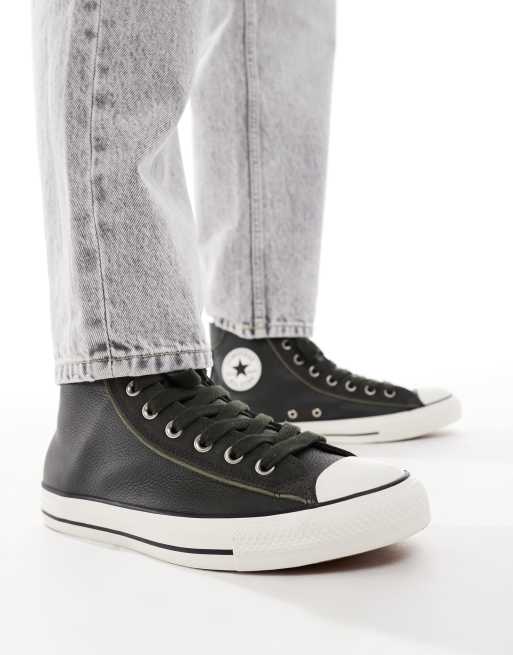 Converse Chuck Taylor All Star Hi Wide Fit sneakers in khaki | ASOS