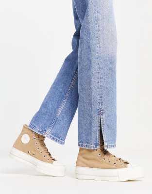 Converse Chuck Taylor All Star Lift Cosy Utility sneakers in desert ...