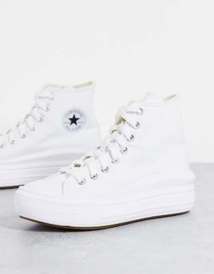 Converse Chuck Taylor Hi Move sneakers in white | ASOS