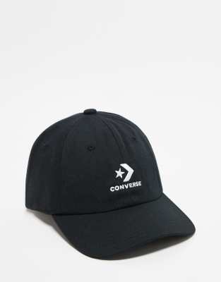 Converse Lockup SC baseball cap in black | ASOS