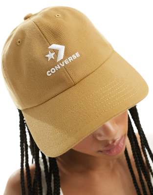 Converse Lockup SC baseball cap in tan | ASOS