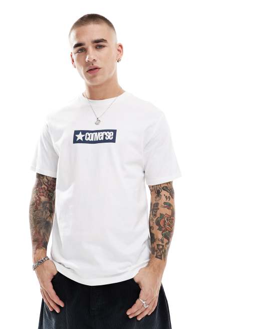 Converse middle logo t-shirt in white | ASOS