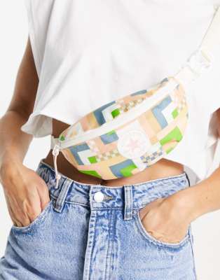 Converse Sling Pack jacquard print fanny bag in multi | ASOS