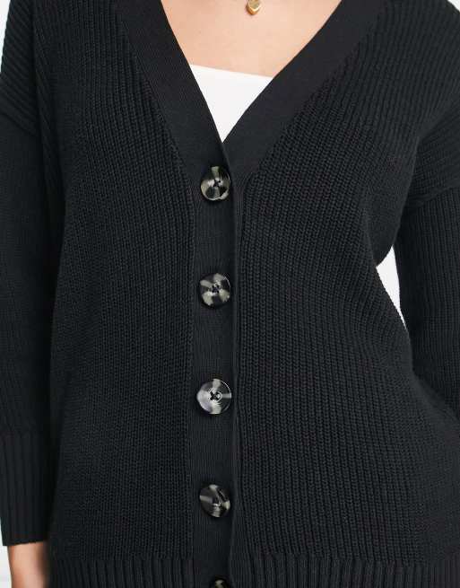 Cotton On boyfriend cardigan in black | ASOS