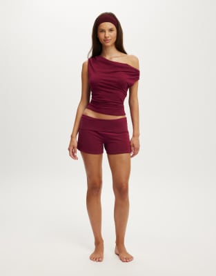 Cotton On Dreamy soft roll waist short in purple | ASOS