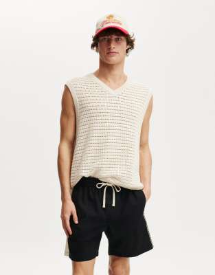 Cotton On Easy short in black panel | ASOS