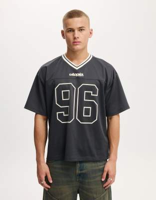Cotton On Football jersey in black | ASOS