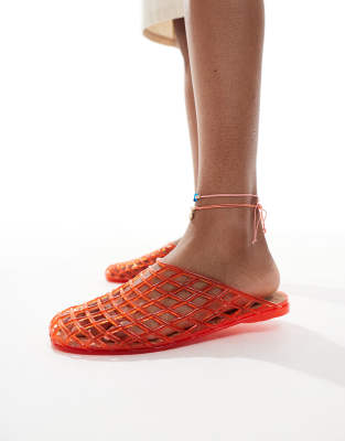 Cotton On Jade jelly mule in pink | ASOS