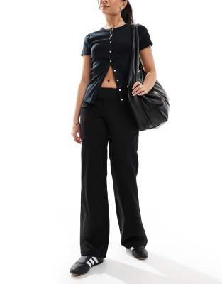 Cotton On Lola low rise suiting pant in black | ASOS