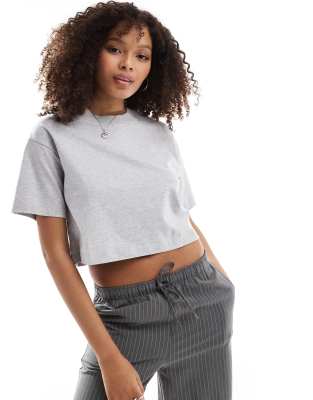 Cotton:On Cropped boxy tee in grey | ASOS