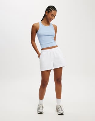 Cotton:On Plush essential gym short in white | ASOS