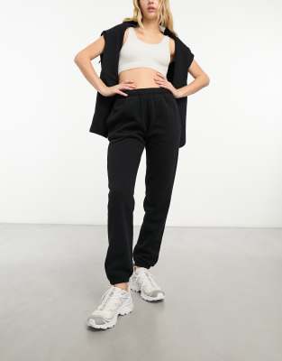 Cotton:On plush essential gym trackpants in black | ASOS