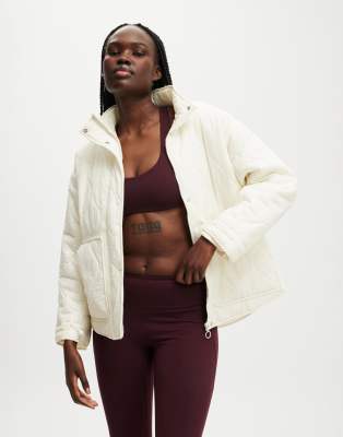 Cotton:On Warm up relaxed lightweight jacket in white | ASOS