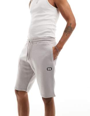 Criminal Damage logo short in light grey | ASOS