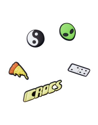 Crocs – 5er-Pack Jibbitz-Accessoires für Crocs mit „Dude Pin Backer ...