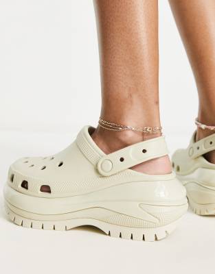 Crocs Mega Crush Clogs In Bone-neutral | ModeSens