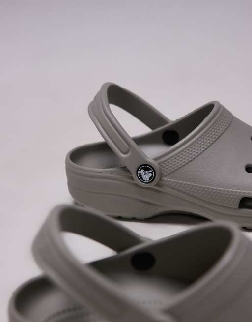 Crocs unisex classic clogs in elephant grey | ASOS