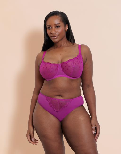 Curvy Kate Stardust brazilian fuller bust in vivid violet | ASOS