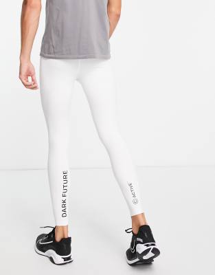 Dark Future Active training tights with logo print | ASOS