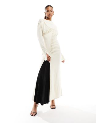 Daska jersey maxi dress in stone | ASOS