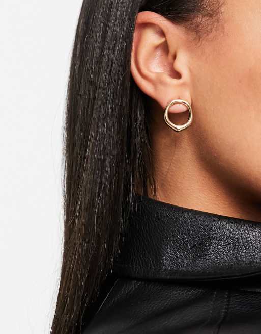 Designb London Boucles Doreilles Rondes Effet Fondu Doré Asos