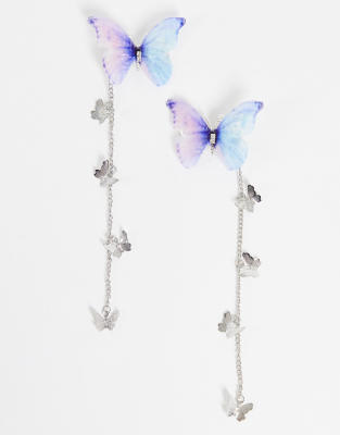 DesignB London pack of 2 and strand hair clips | ASOS
