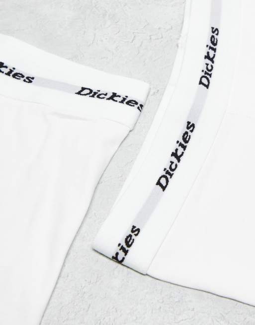 Dickies 2 pack trunk boxers in white multipack | ASOS