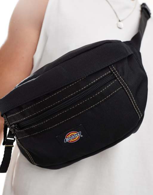 Dickies Ashville pouch bum bag in black | ASOS