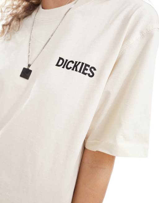 Dickies beach back print t-shirt in cream | ASOS