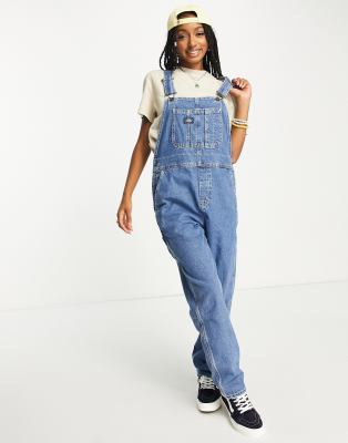 Dickies Duck Canvas classic dungarees in blue denim | ASOS